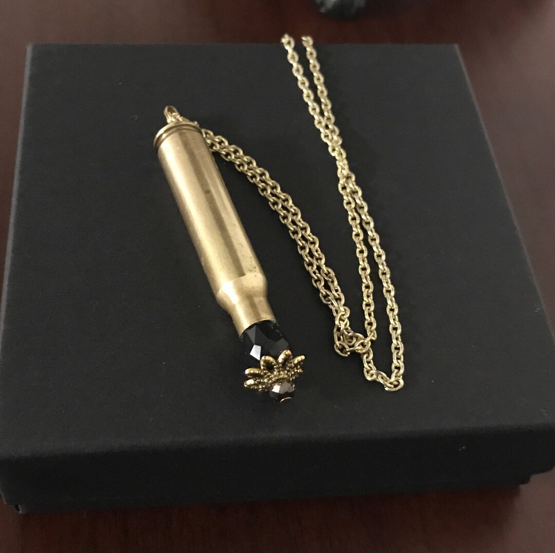 Elegant Bullet Casing Pendant - Etsy