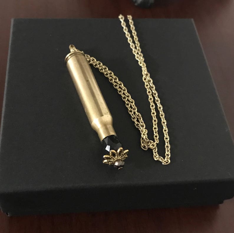 Elegant Bullet Casing Pendant - Etsy