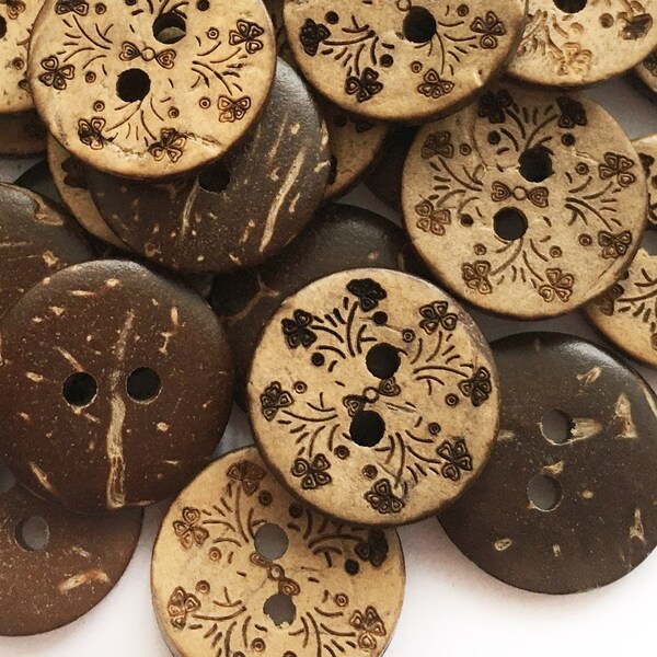 Natural Button - Etsy