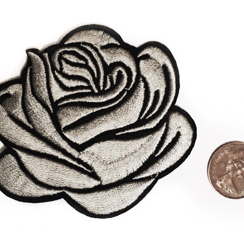 Yellow Rose Flower Embroidered Iron on Appliqué Patch 3 X - Etsy