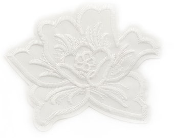 White Flower Applique | Etsy