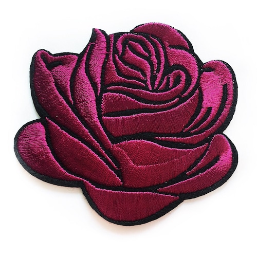 Delicate Embroidered Pink Flower Applique Patchvintage Floral | Etsy