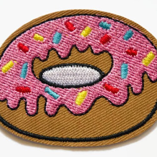 Donut Patch 1 or 3 Doughnut Patches Cute Food Patches Sweet - Etsy