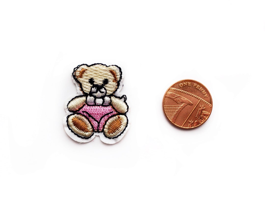 Pink Teddy Bear Small Iron on Patch Teddies Badge Toy Cute - Etsy