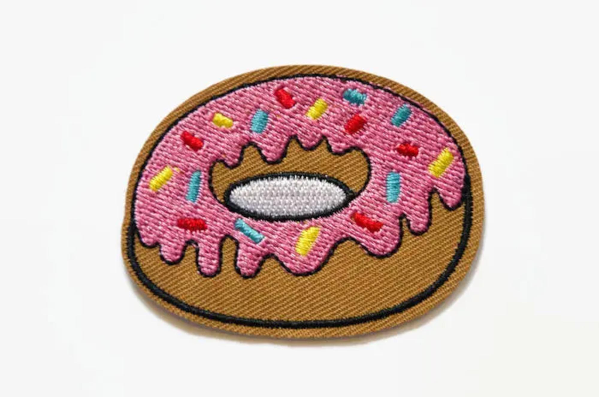 Donut Patch (1 or 3) Doughnut Patches Cute Food Patches Sweet Patch ...