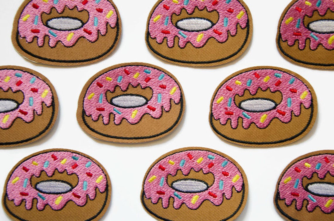 Donut Patch 1 or 3 Doughnut Patches Cute Food Patches Sweet | Etsy