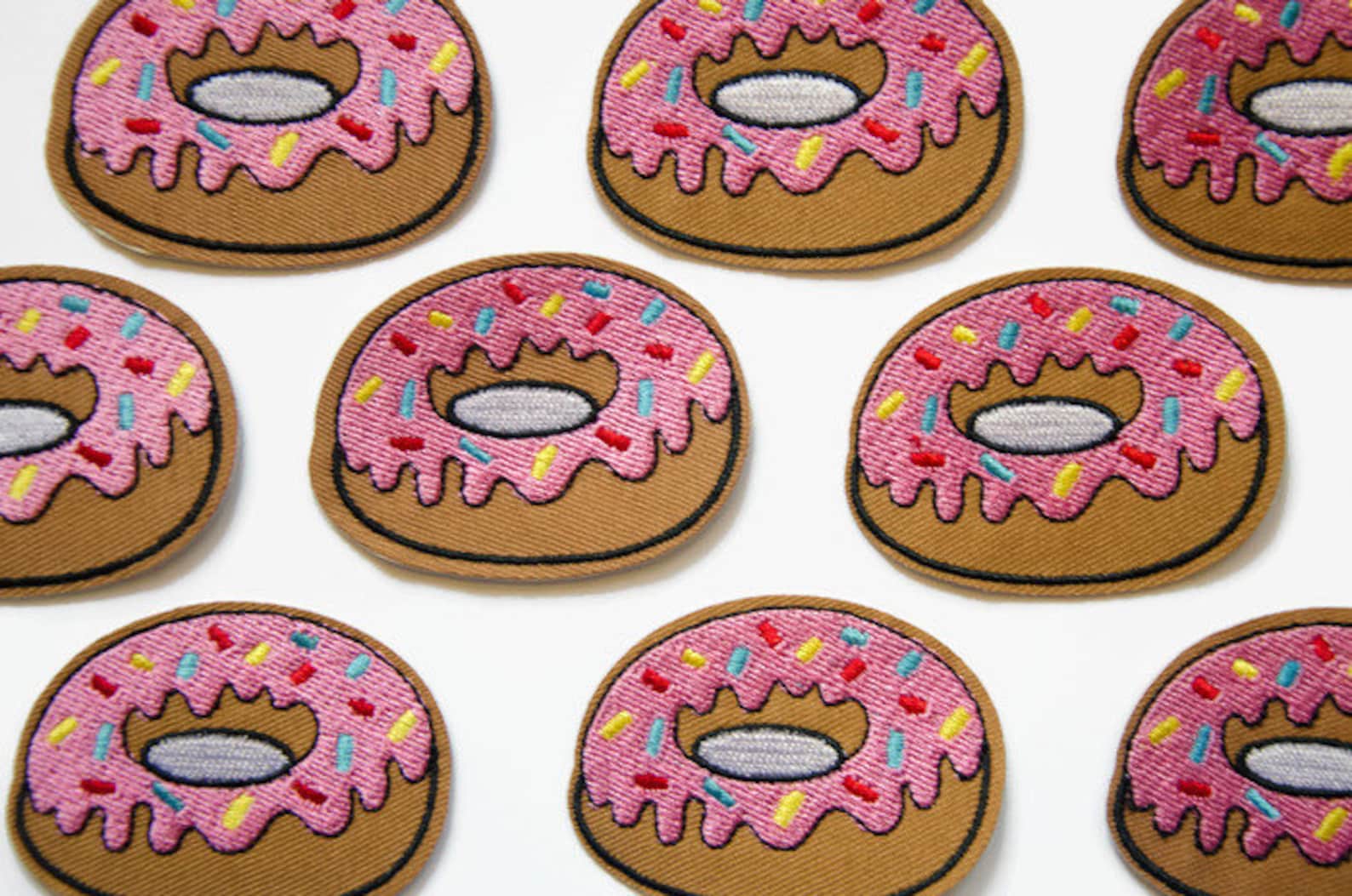 Donut Patch 1 or 3 Doughnut Patches Cute Food Patches Sweet | Etsy