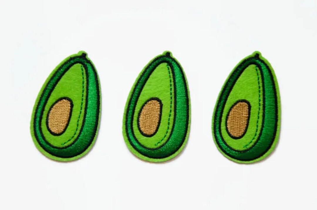 1+ Avocado Patch - Tropical Patches - DIY Embroidery Avocado Badge - 3.7cm X 6.2cm - Etsy