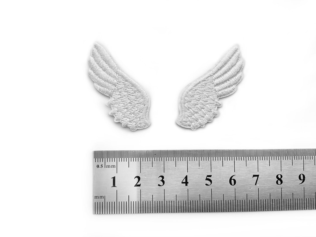 Small White Angel Wings Patches SEW ON - Remembrance Gift Little ...