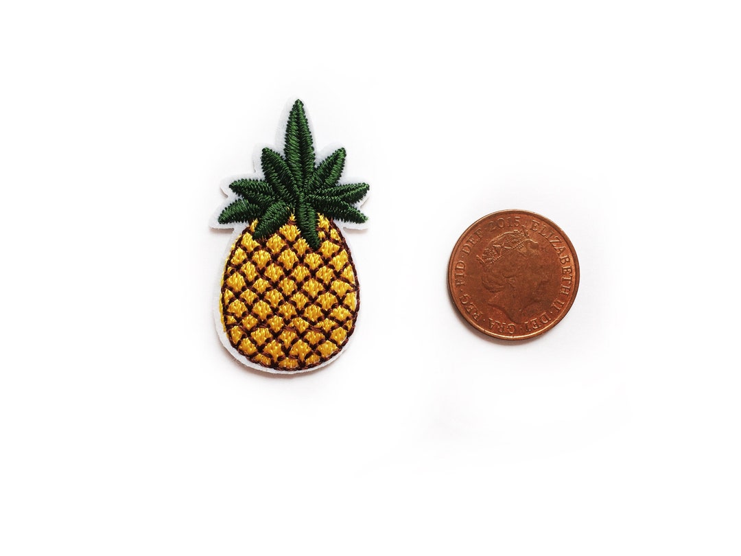 Tiny Pineapple Patch - Iron on Pineapple Badge Micro Patch Cute Patches ...