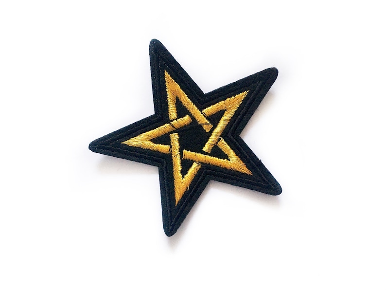 Pentagram Patch 5 Point Star Pagan Patch Wicca Occult - Etsy
