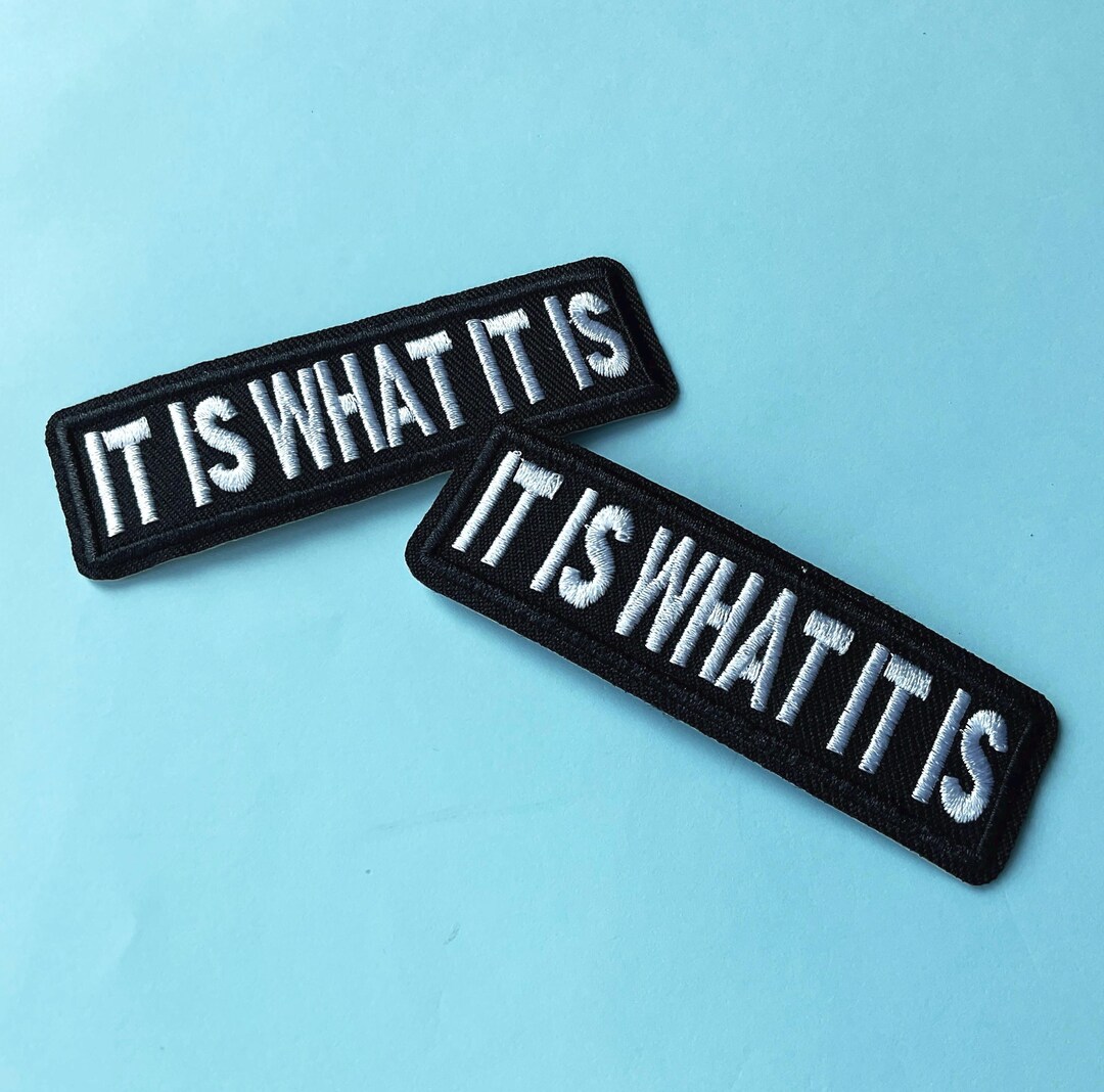 Inspirational Quote Patch - Black and White Patches for Clothes - Funny ...