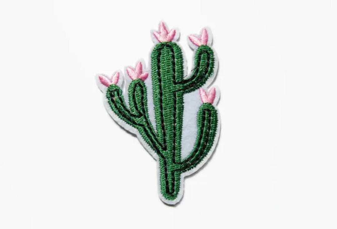 Cactus Iron on Patches - Cacti Patch - Best Friend Gift - Embroidered ...