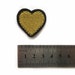 2 Mini Patches Small Gold Heart Patches Micro Patches - Etsy UK
