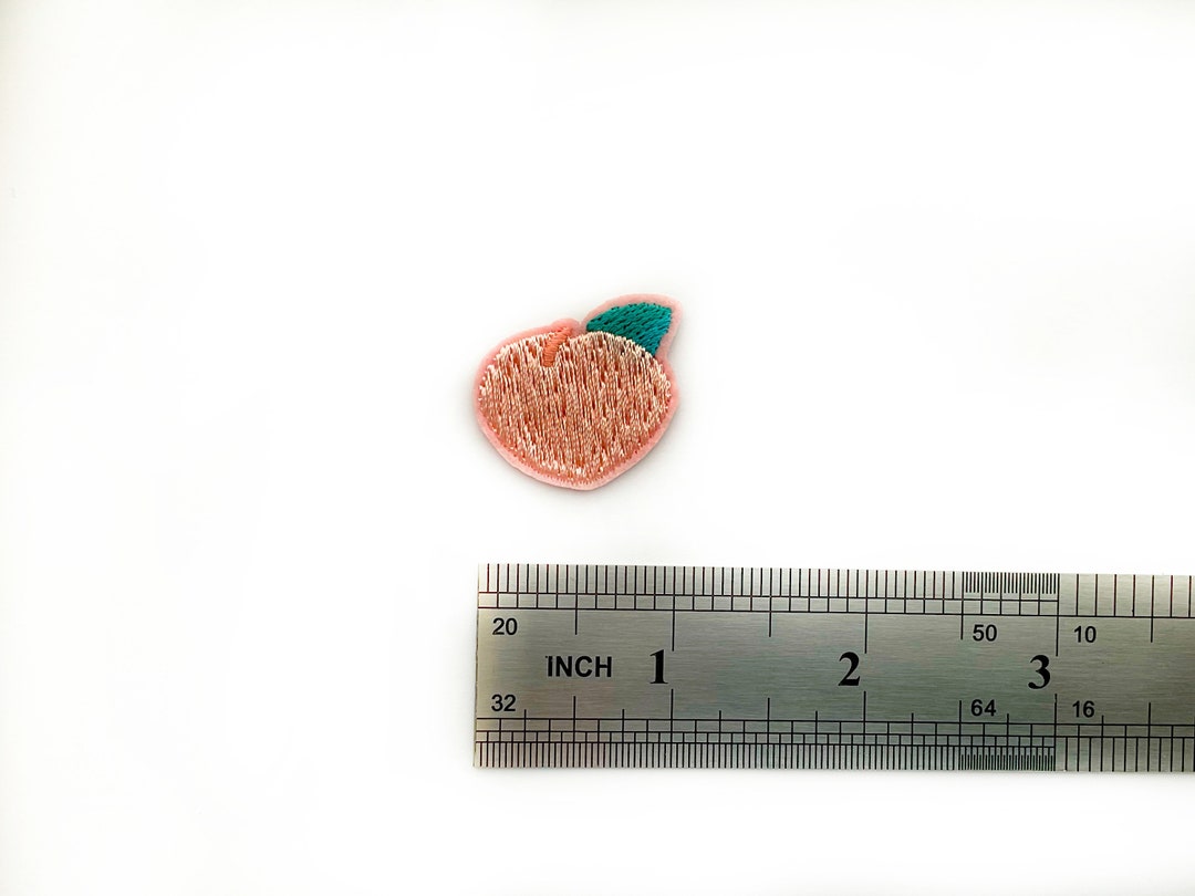 1+ Nectarine Patch - Small Iron on Fruit Badge Apricot Applique Cute ...