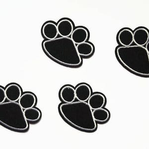 Paw Print Patches - Animal Patch Iron on Patch - Dog Patch - Cat Patch ...