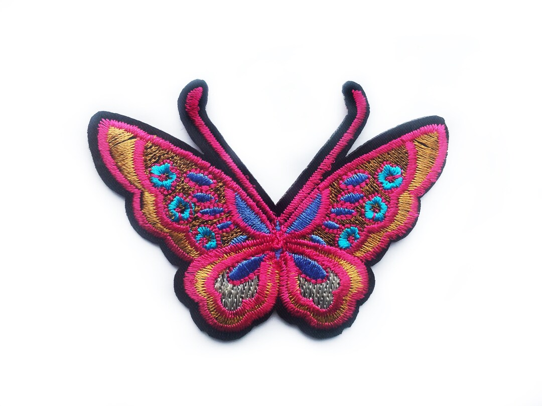 Pink Butterfly Patches Butterflies Patch Iron on Patch - Etsy
