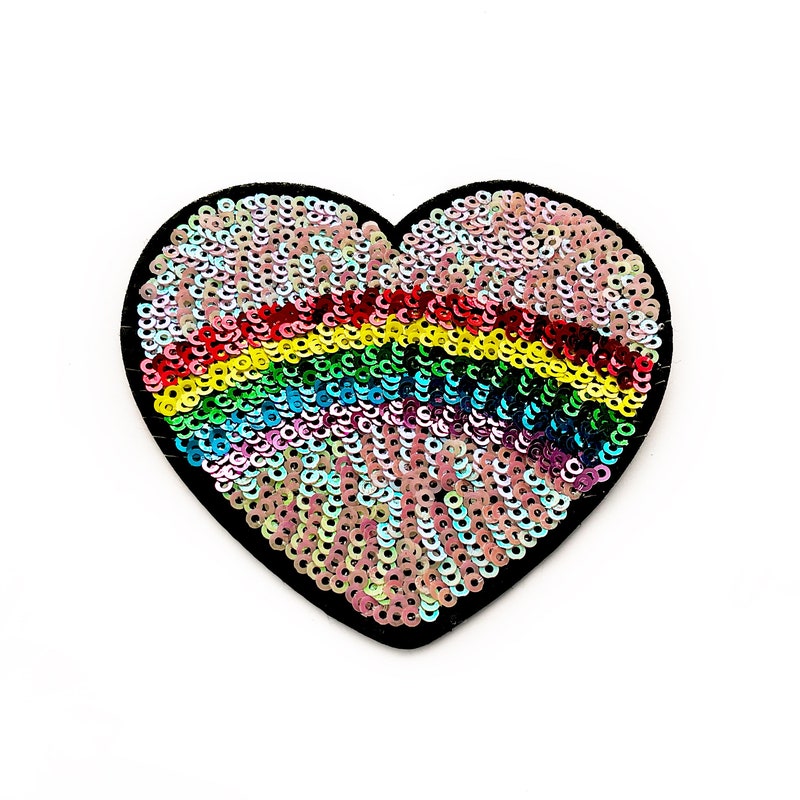 Sequin Heart - Etsy