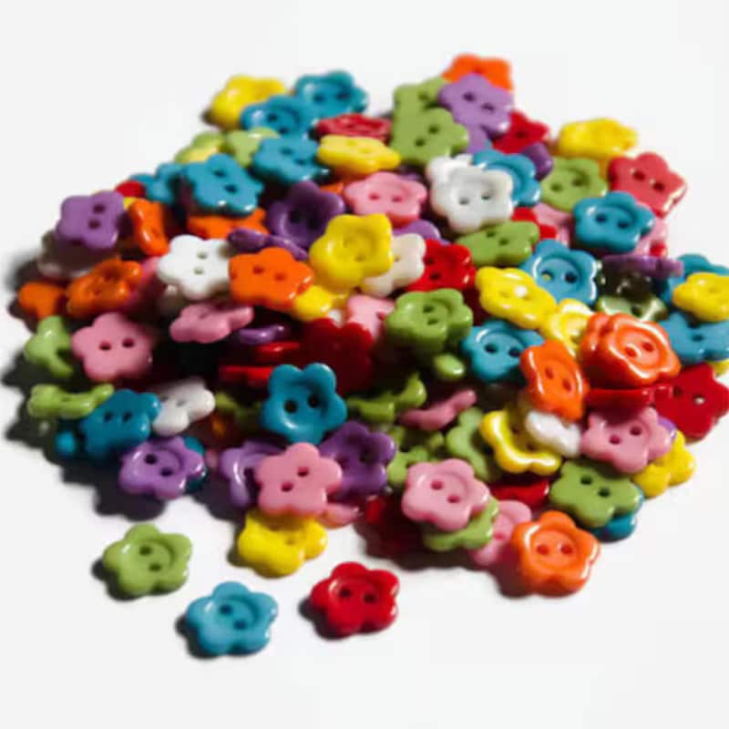 Flower Shape Buttons - Etsy