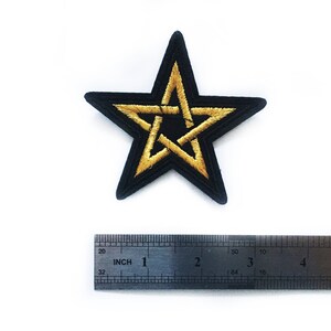 Pentagram Patch - 5 Point Star Pagan Patch Wicca Occult Patches Wiccan Star Patch Embroidered ...