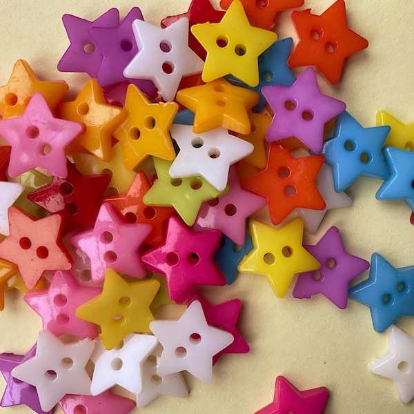 Star Shaped Buttons - Etsy