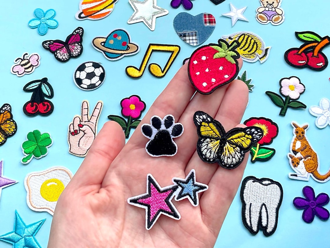 Mini Badges for Clothes - Small Iron on Patches - 68 Options - Etsy