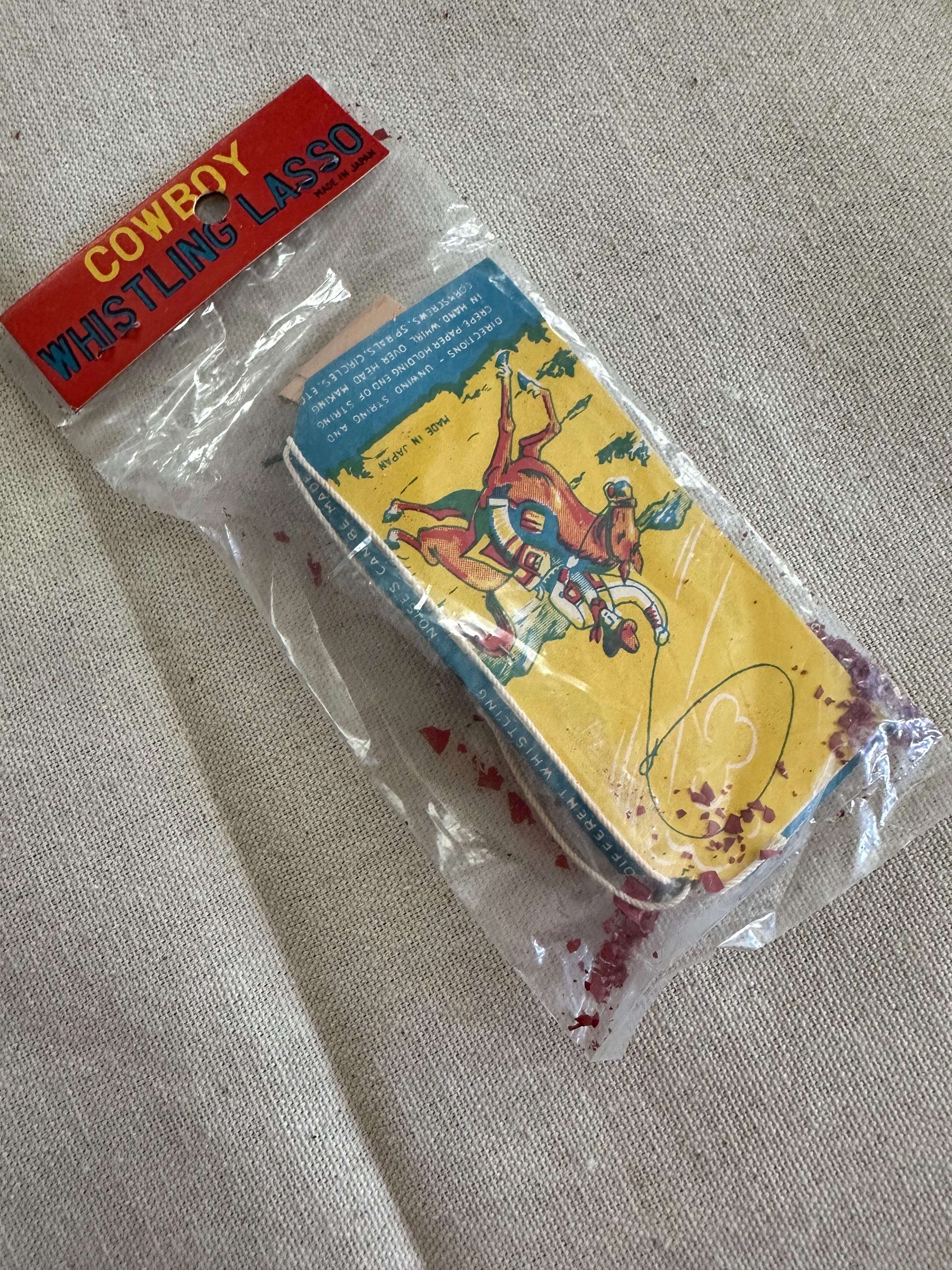 Vintage Buckaroo Toy Gun and Holster With a Whistling Lasso Toy Cowboy ...