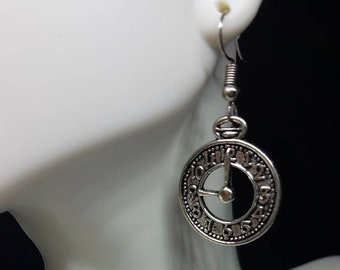 Clock Earrings | Etsy