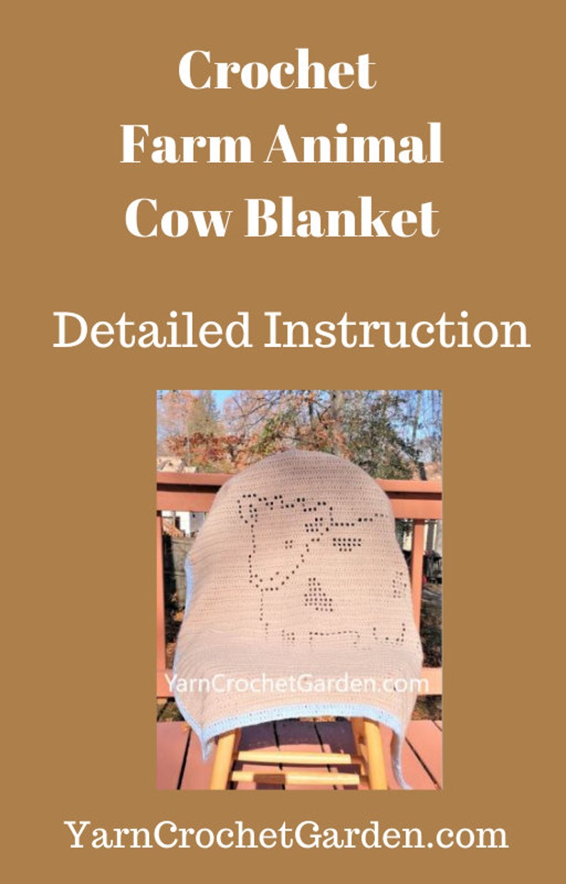 Farm Animal Filet Blanket Crochet Pattern Chicken Rooster - Etsy
