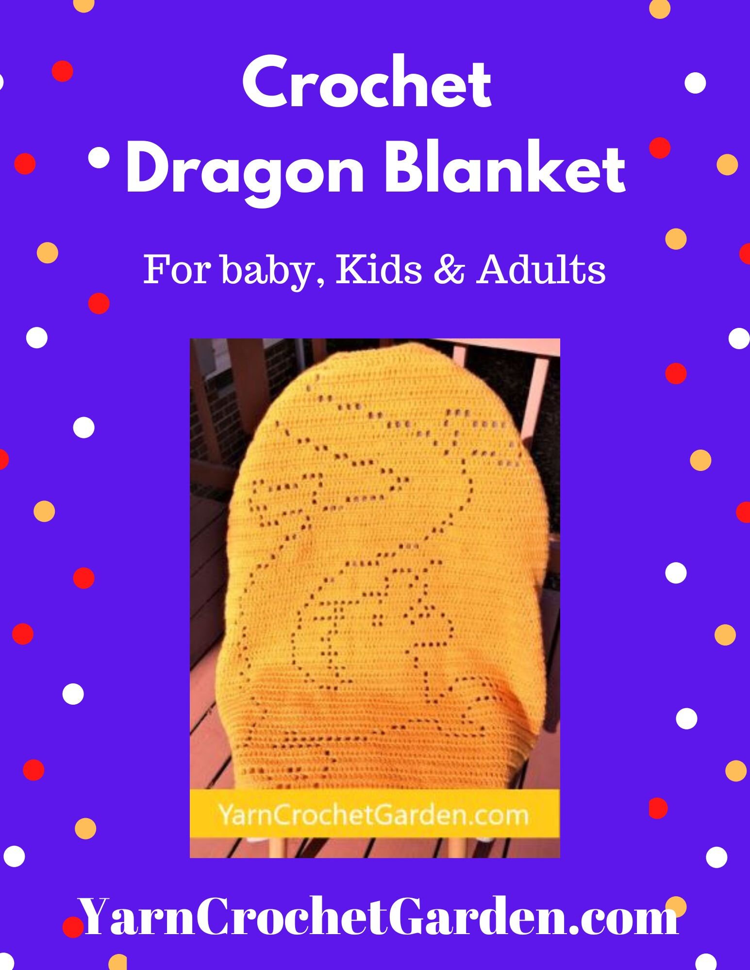 Crochet Dragon Blanket Pattern Baby Animal Crochet Filet - Etsy