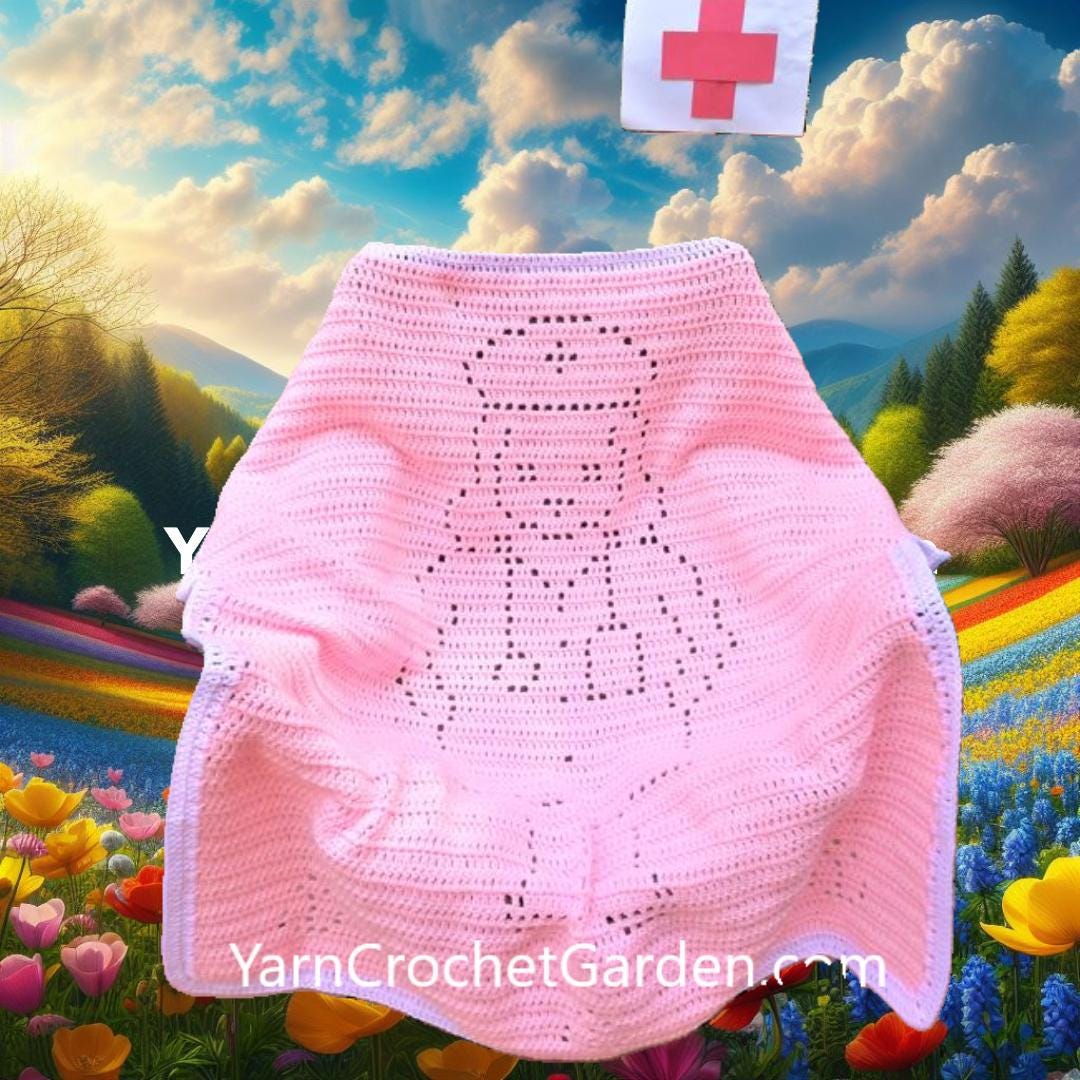 Crochet Doctor Blanket Pattern Crochet Princess Blanket Crochet Nurse ...