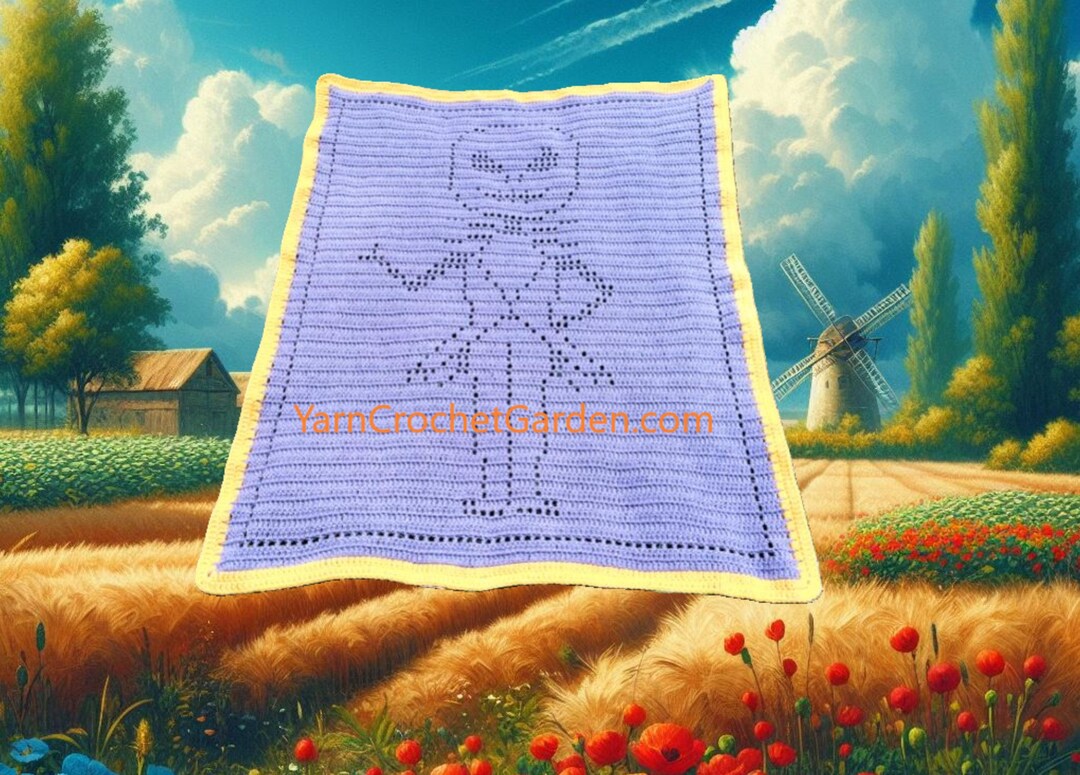 Crochet Skeleton Blanket Pattern Free Halloween Monster Blanket Crochet ...
