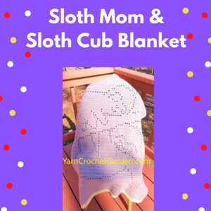 Crochet Sloth Blanket Pattern Crochet Baby Blanket Sloth Baby Afghan ...