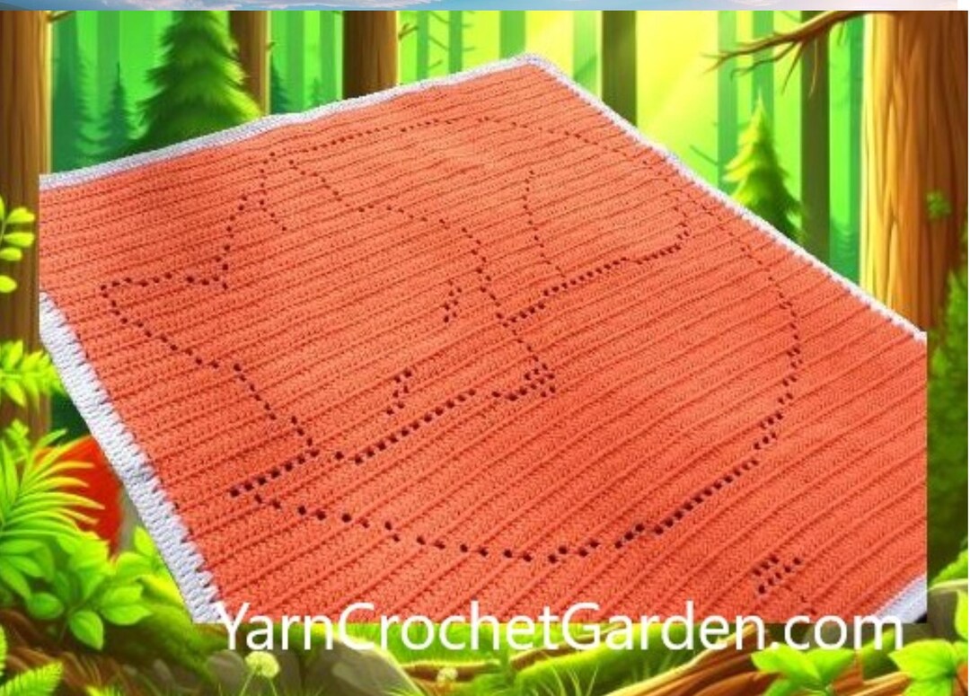 Crochet Fox Blanket Pattern: Forest Animal Afghan (digital Download) - Etsy