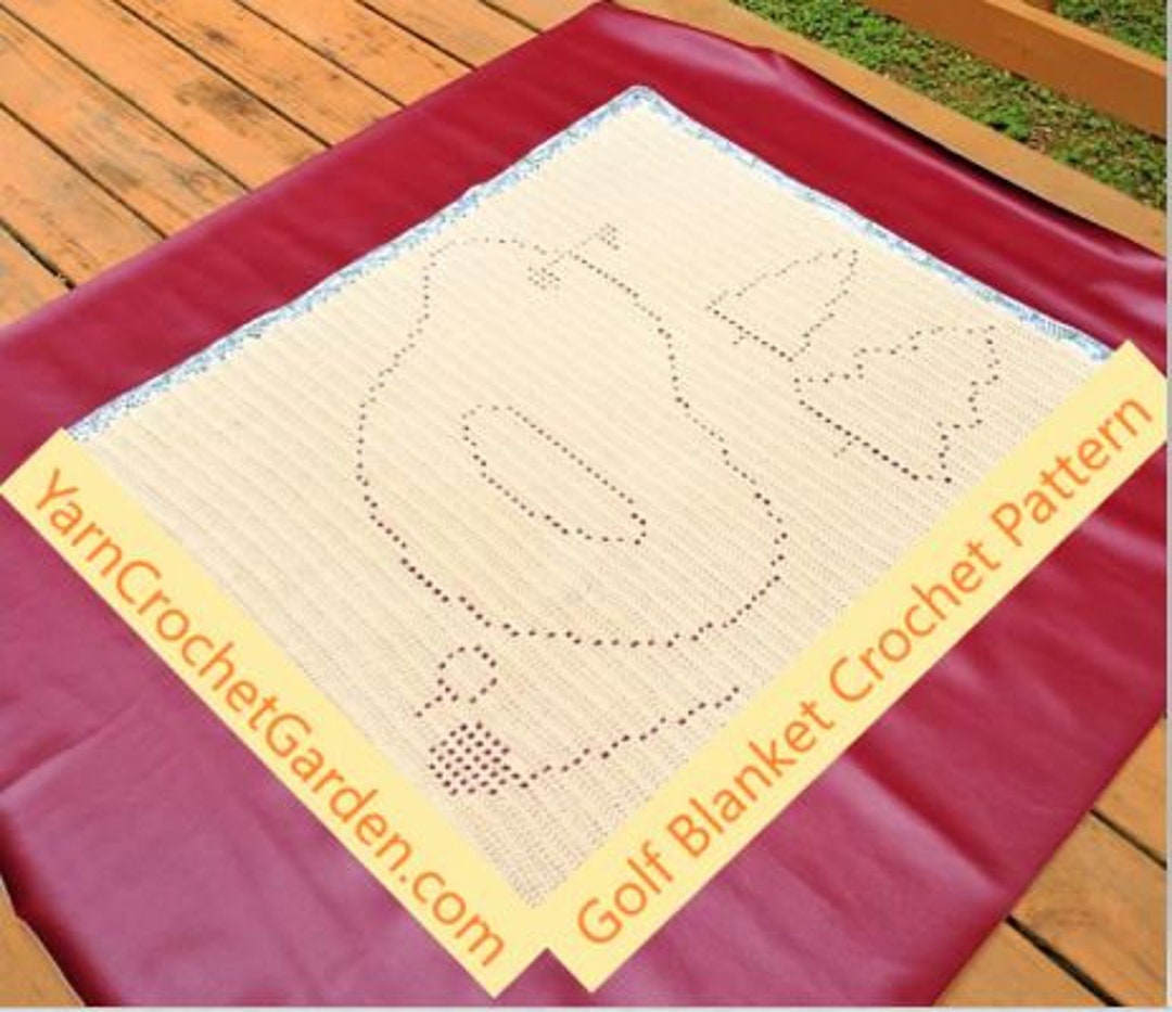 Crochet Golf Blanket Pattern Crochet Sport Themed Blanket Crochet ...