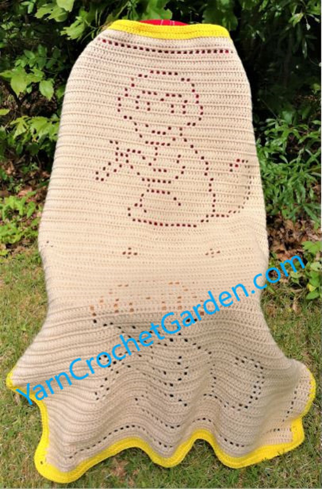 Crochet Monkey Blanket Pattern Crochet Baby Blanket Animal Baby Afghan ...