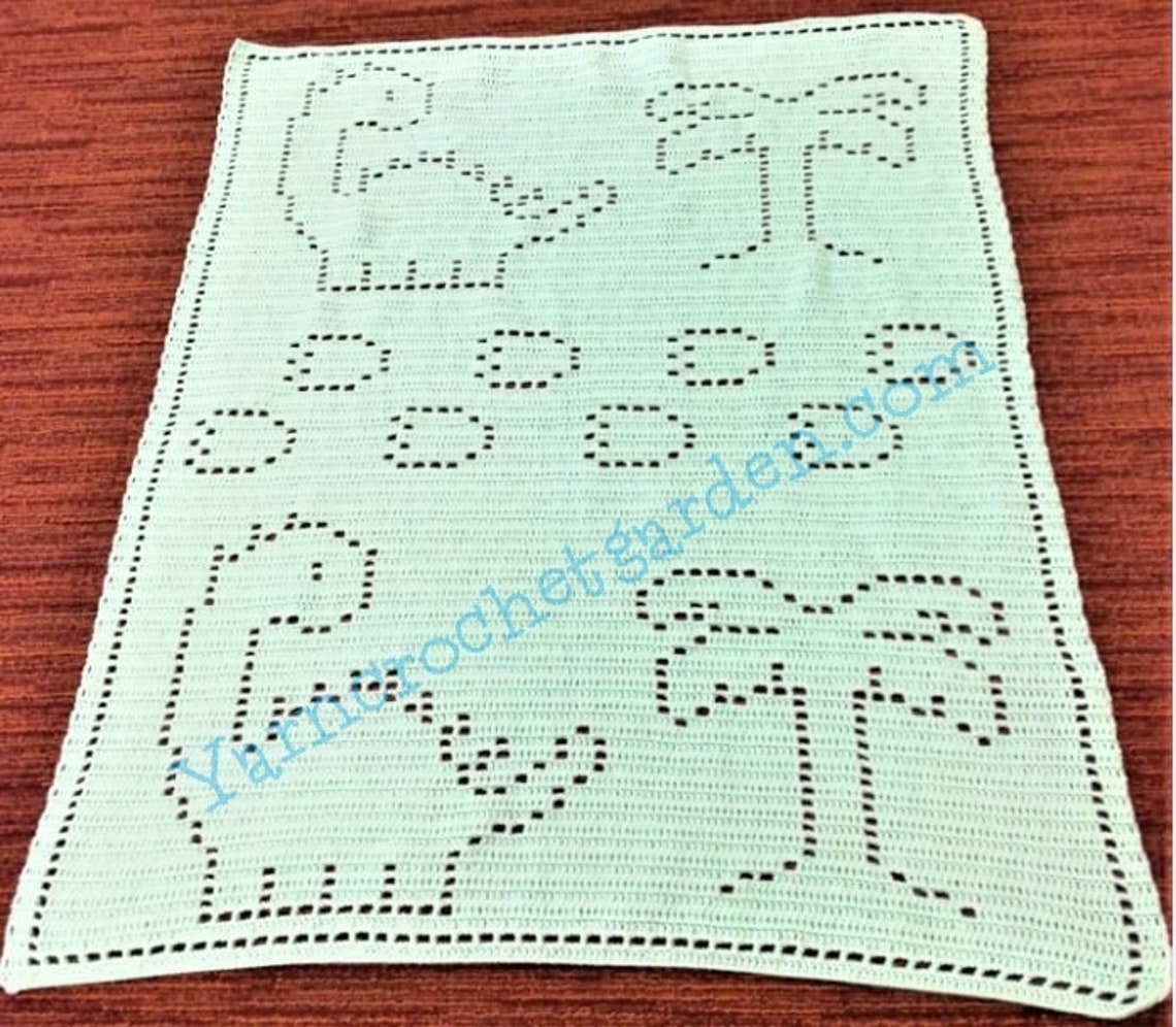 Crochet Baby Blanket Dinosaur Baby Afghan Crochet Blanket - Etsy