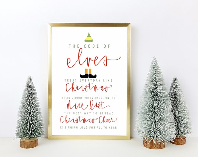 Buddy the Elf Print | ELF Movie Quote | the Best Way to Spread ...