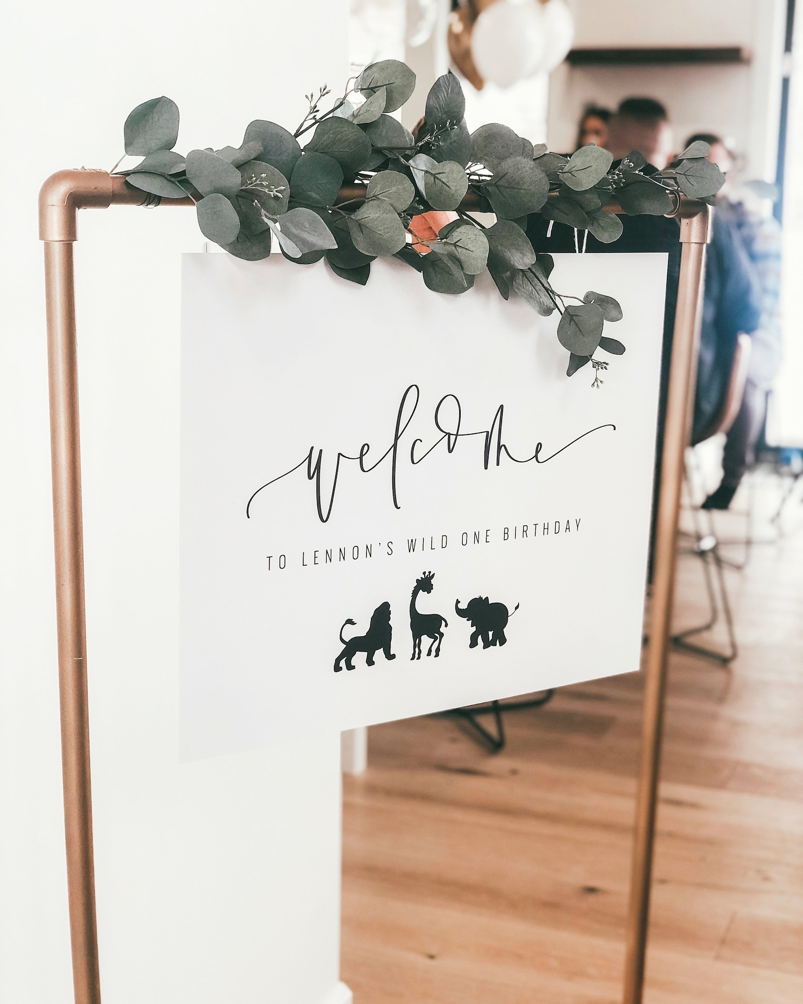 ZOO WELCOME Party Sign WILD One First Birthday Wild - Etsy