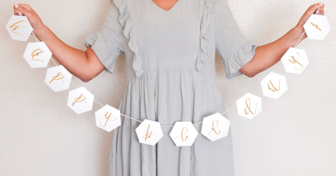 HAPPY BEE Day BANNER | Birthday Party | Honey Bee | First Birthday ...