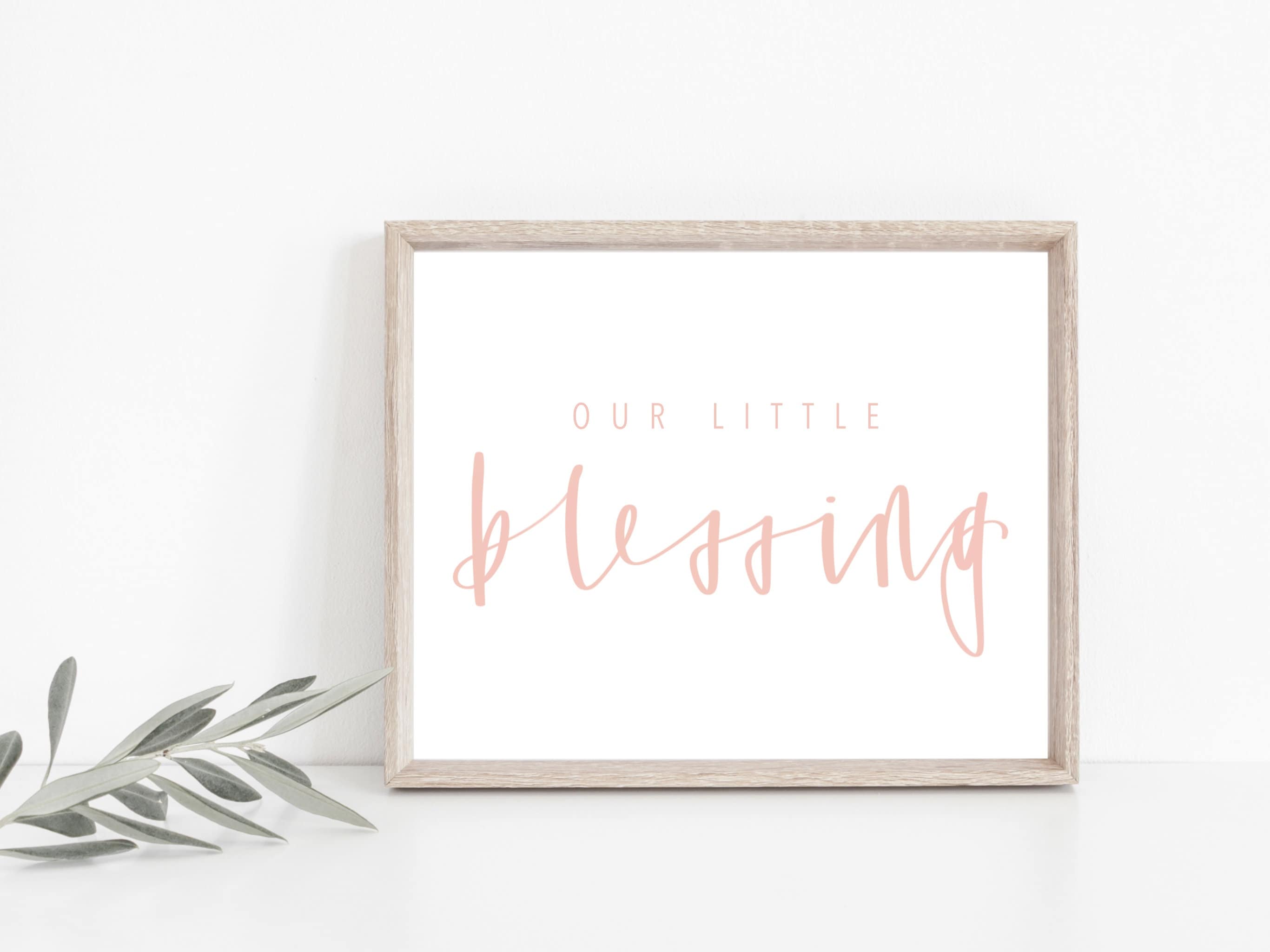 BABY BLESSING Our Little Blessing Nursery Print | Etsy