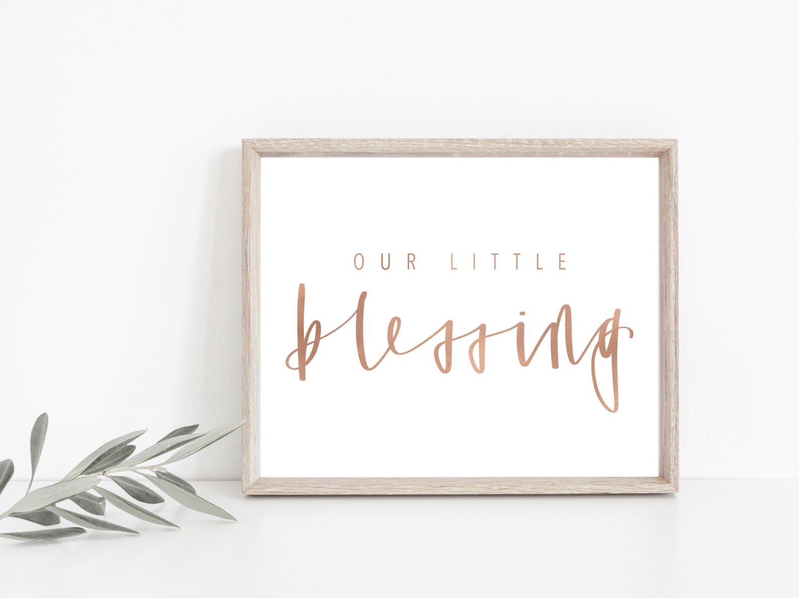 BABY BLESSING Our Little Blessing Nursery Print - Etsy