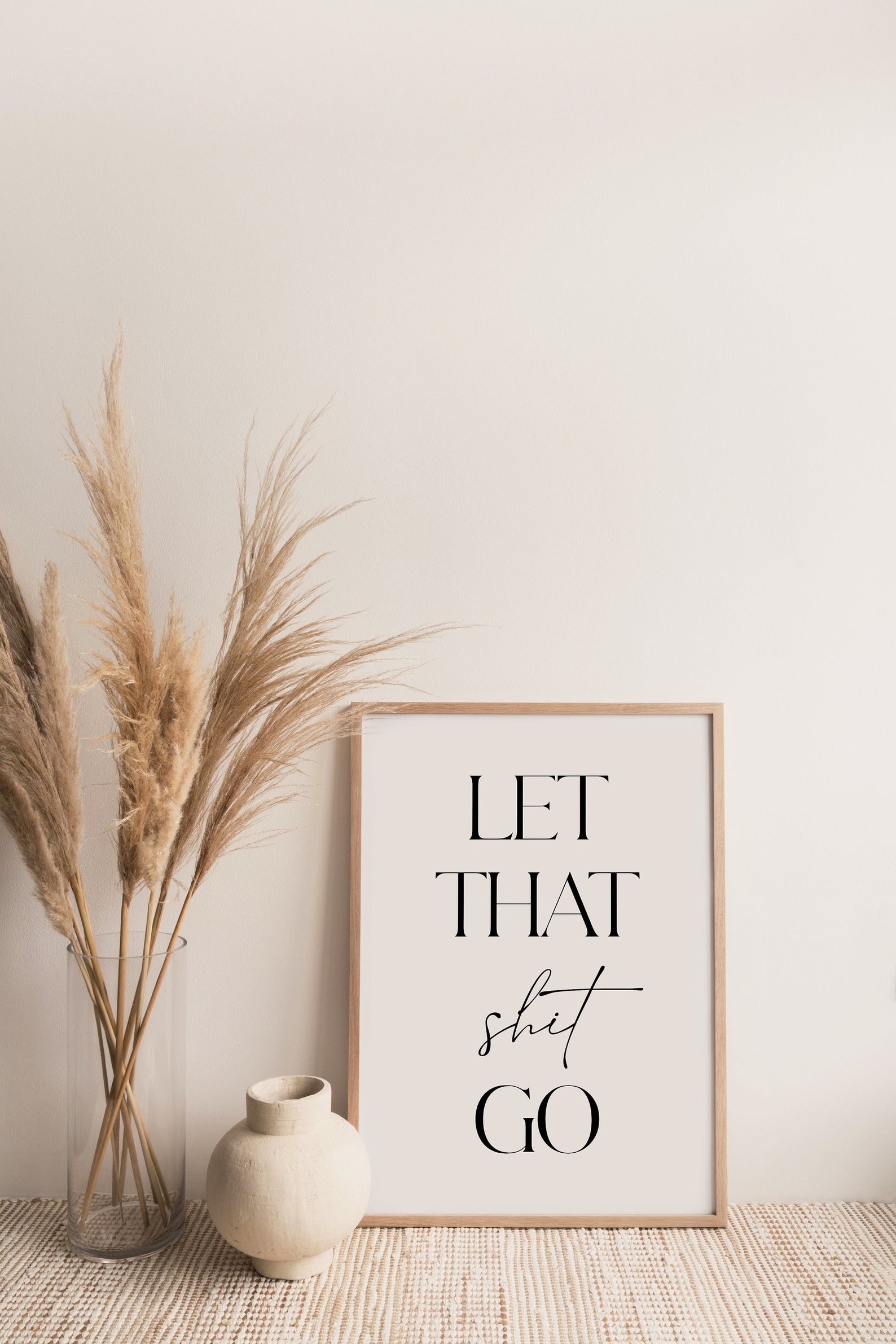 Let That Shit Go Bathroom Printable Art, Instant Download, Let That ...