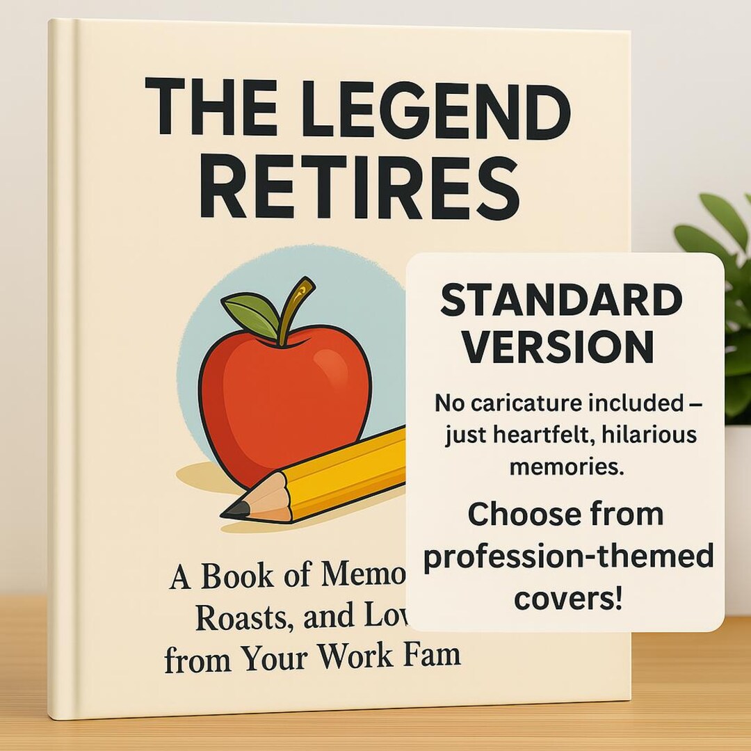 Funny & Heartfelt Retirement Memory Book - Printable Gift for Coworker ...