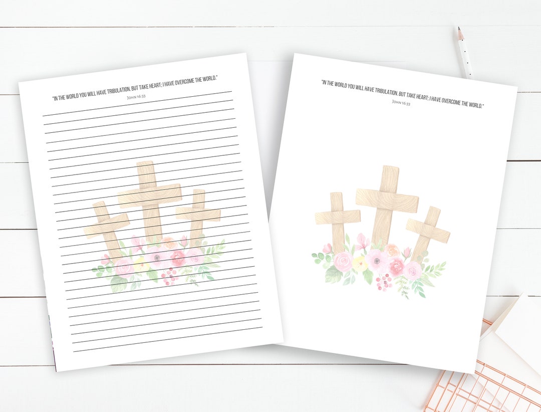 Christian Letter Writing Paper With Bible Verse, 8.5 X 11 In, US Letter ...