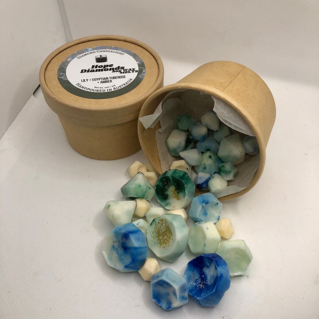 Hope Diamonds Wax Melts: Lily, Tuberose & Amber Scented Soy Wax - Etsy