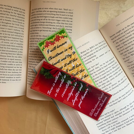 Charles Dickens a Christmas Carol Bookmarks - Etsy