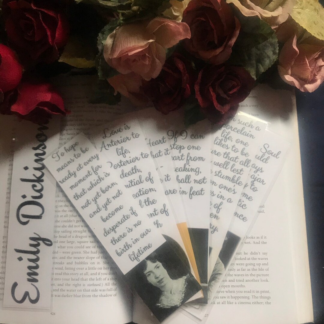 Emily Dickinson Bookmarks Author Series Laminated - Etsy