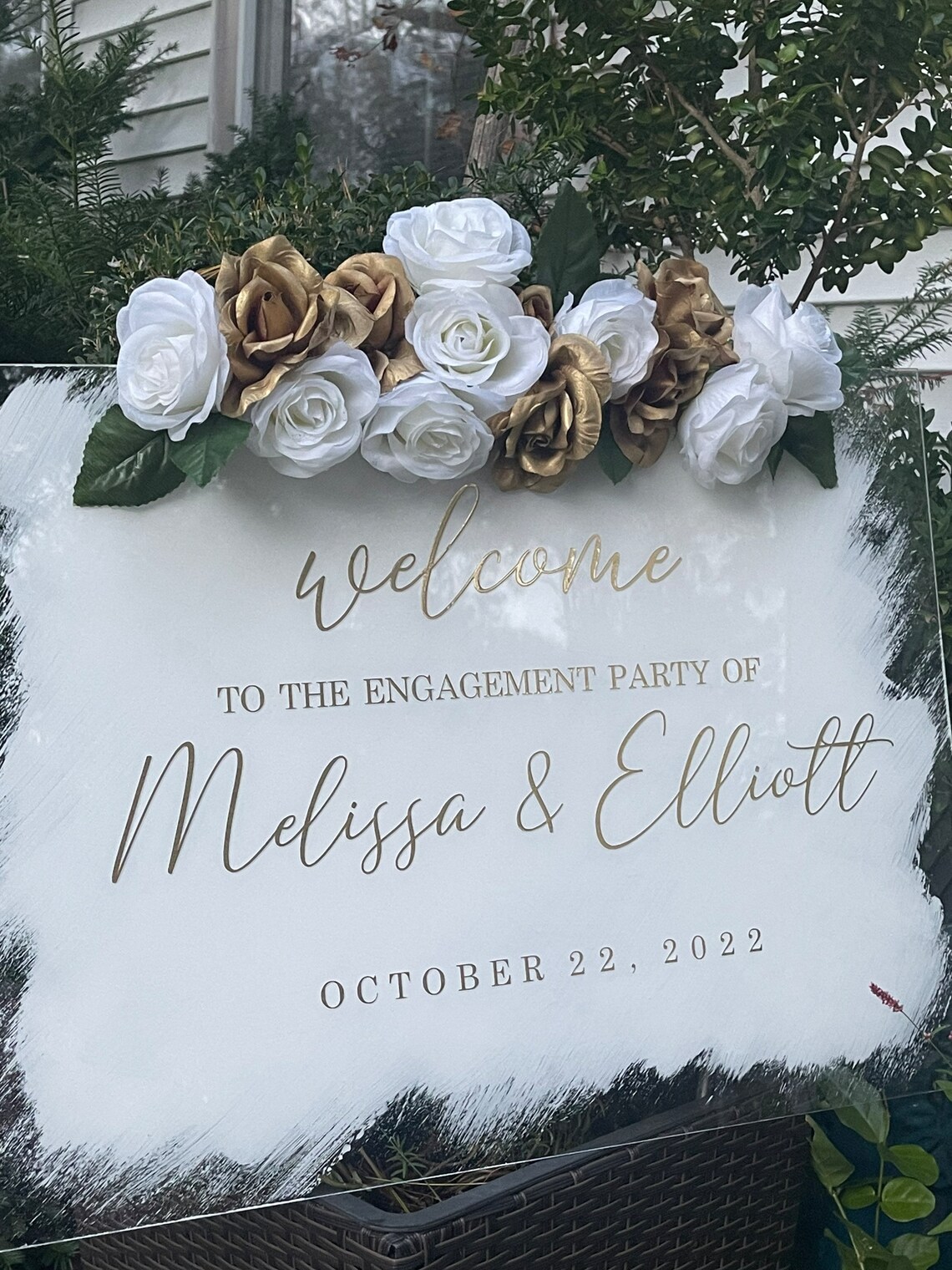 Custom Personalized Wedding Welcome Sign, Calligraphy Wedding Sign ...