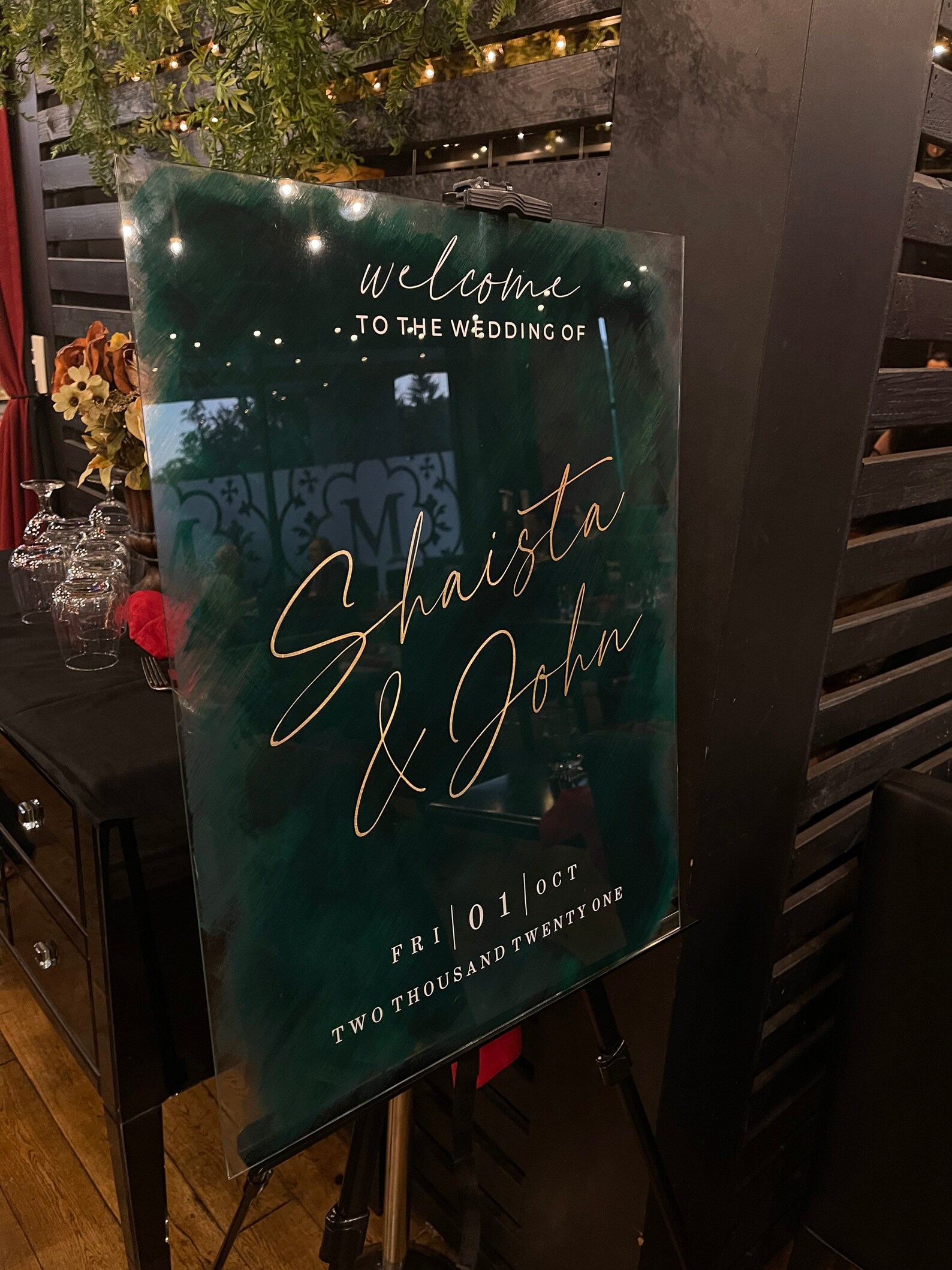 Custom Personalized Wedding Welcome Sign, Calligraphy Wedding Sign ...